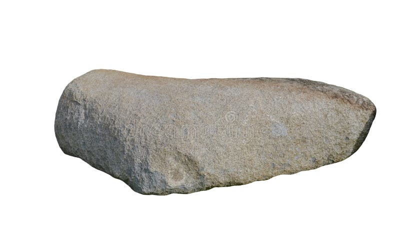 Big Granite Rock Stone, Isolated Stock Image - Image of rock, object ...