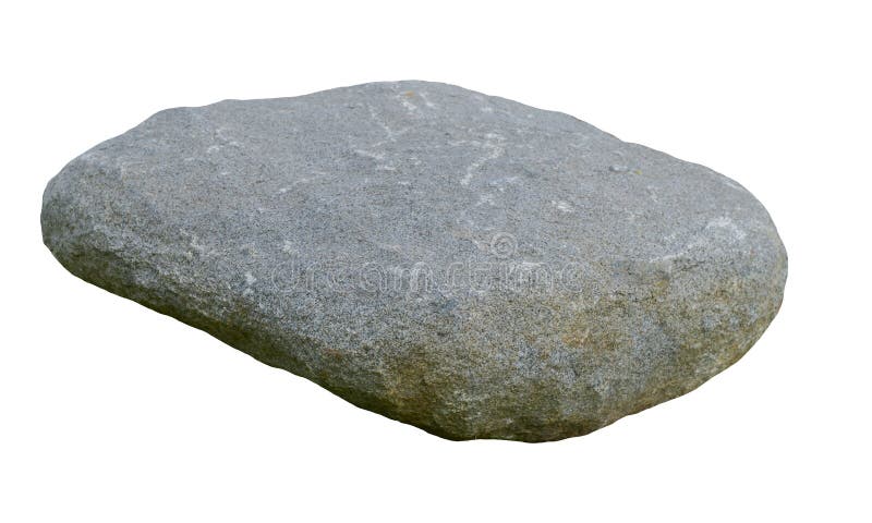 Big Granite Rock Stone, Isolated Stock Image - Image of mineral, colour ...