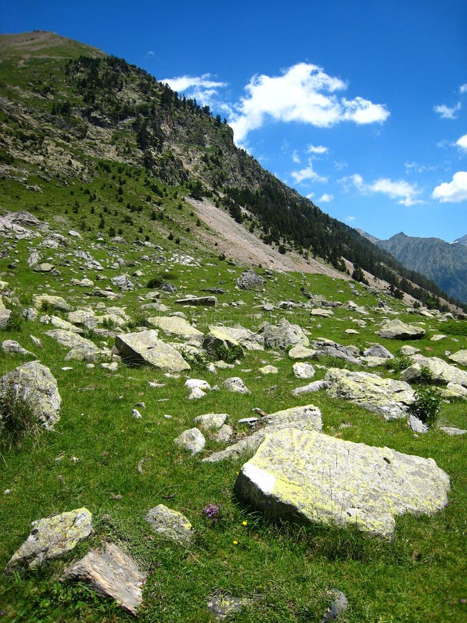 Big Gray Granite Rocks , Meadow Stock Image - Image of mountain ...