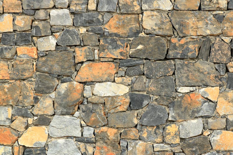 Big Gray Wall from Stone Bricks Stock Photo - Image of brick, facade ...