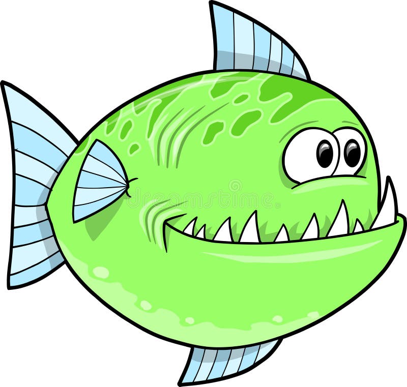 Big Green fish Vector stock vector. Illustration of isolated - 13605619