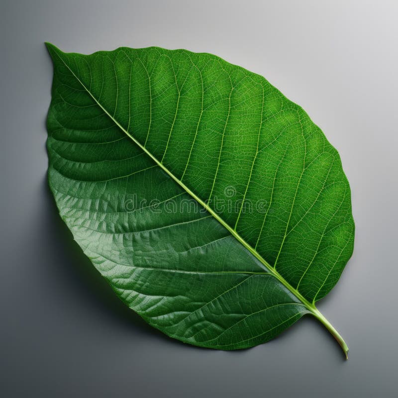 Big Green Leaf Hd Image Generative AI Stock Illustration - Illustration ...