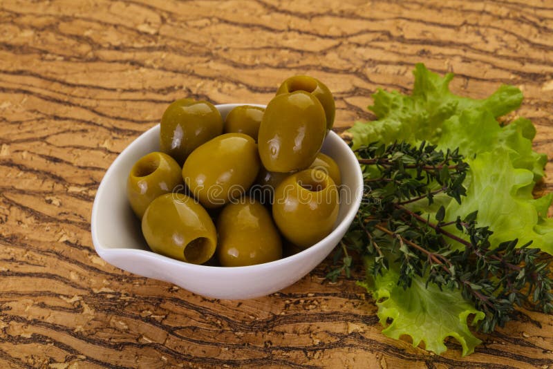 Big green olives stock photo. Image of three, mediterranean - 174072640