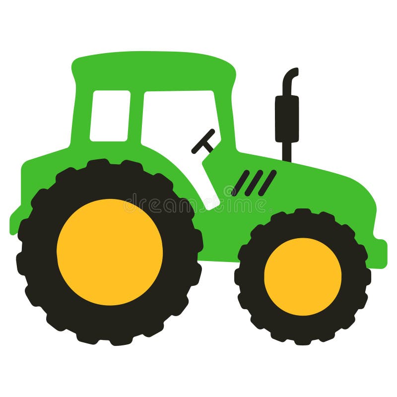 Green cartoon tractor stock vector. Illustration of rubber - 49512261 Green cartoon tractor stock vector. Illustration of rubber - 49512261