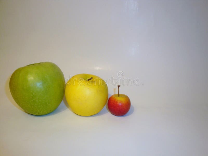 Apples of Different Colors and Sizes. Stock Photo - Image of healthy ...