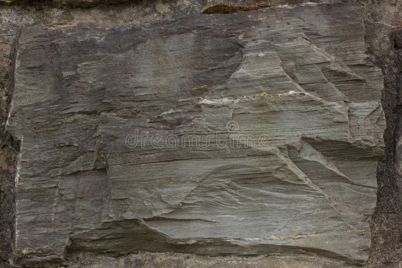 A Big Grey Stone in a Wall, Nature Colored Stock Photo - Image of hard ...
