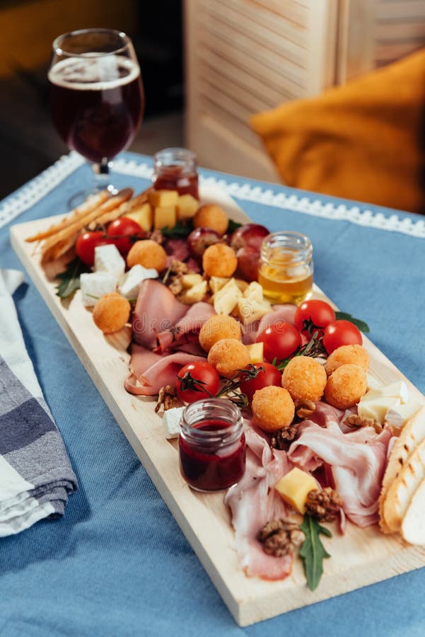 Big Group of Meat, Bread and Vegetables Stock Photo - Image of lunch ...