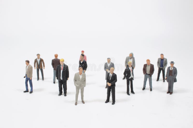 A Small Business Figure, Dark and Light Background Stock Photo - Image ...