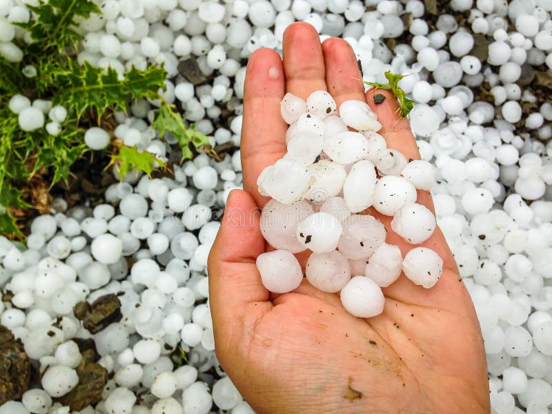 Big ice balls hail stock photo. Image of meteorology - 32668234