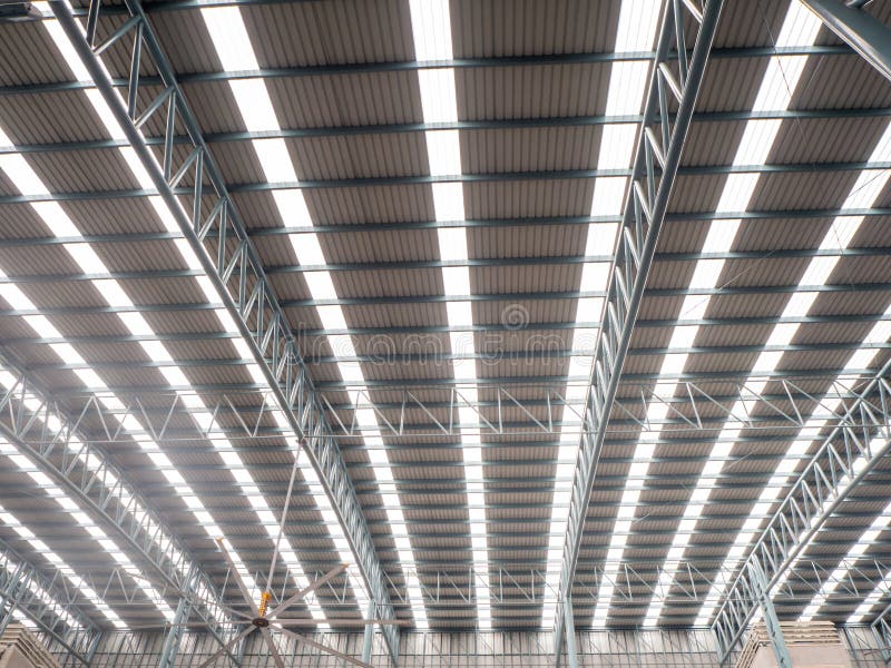 Hall Roof Steel Structure the Modern Design Stock Image - Image of ...