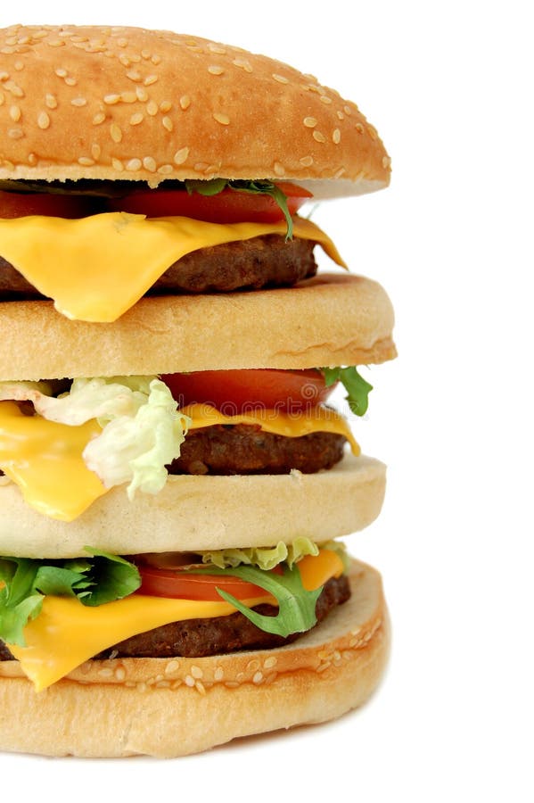 Big hamburger stock photo. Image of food, burger, huge - 11497480