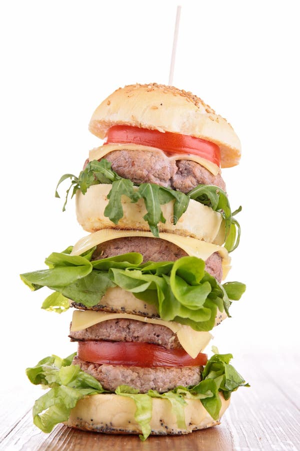 Big hamburger stock photo. Image of meal, calorie, burger - 35509446