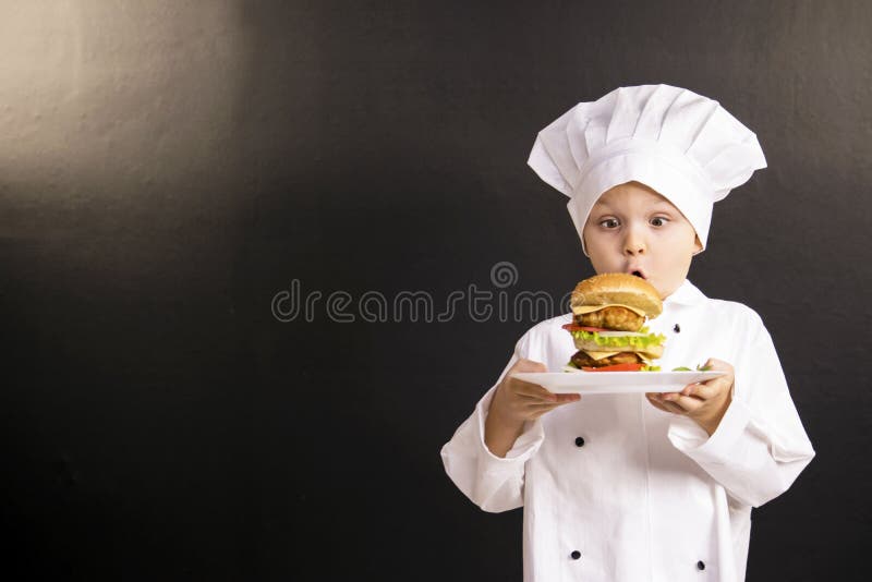 Big hamburger stock image. Image of white, cook, funny - 81723507