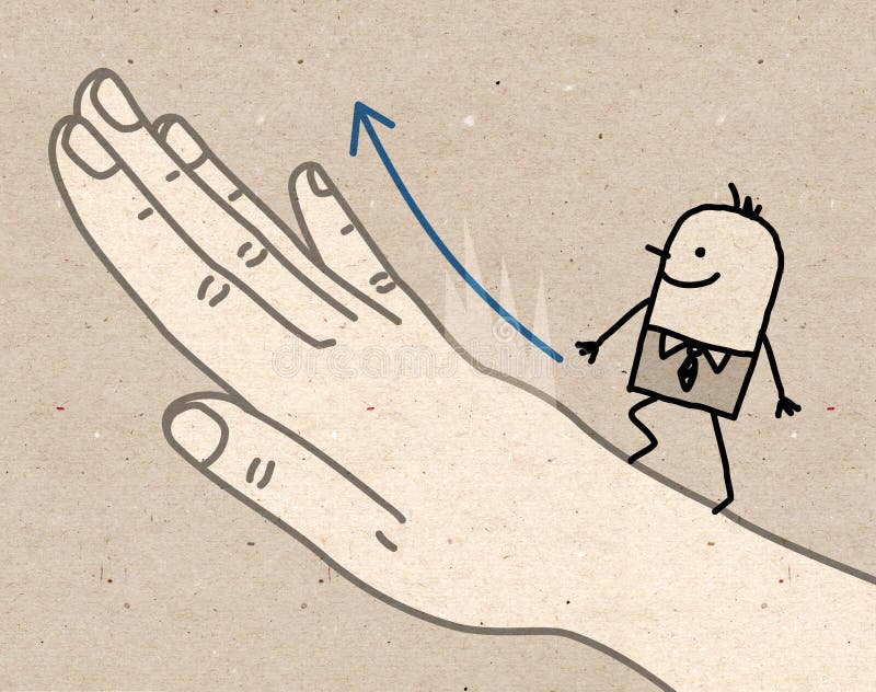 Big Hand - going up stock photo. Image of climbing, lend - 85258406