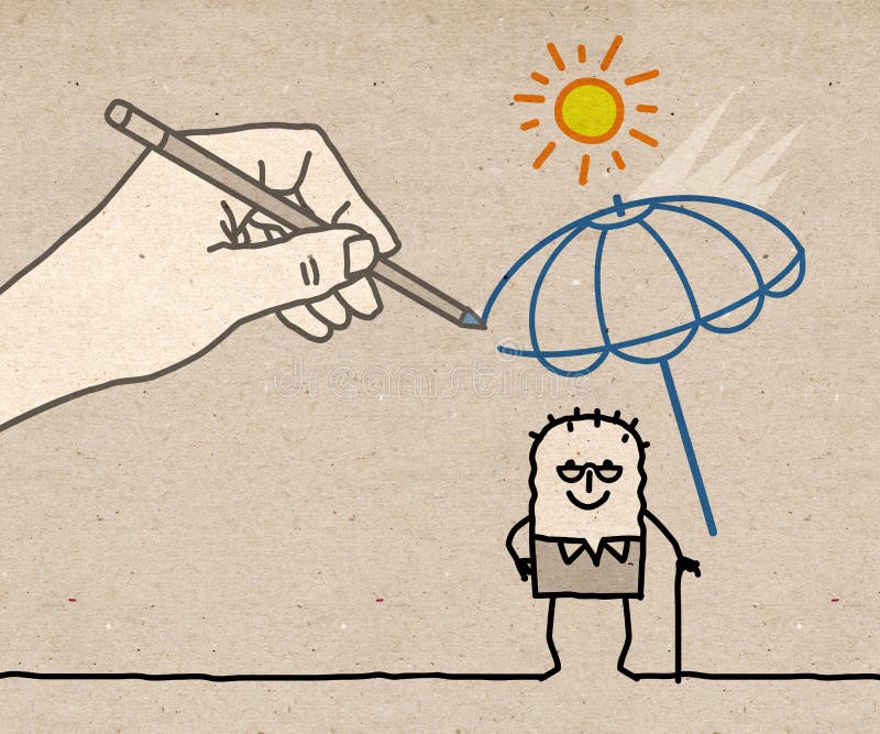 Big Hand - heat protection stock illustration. Illustration of ...