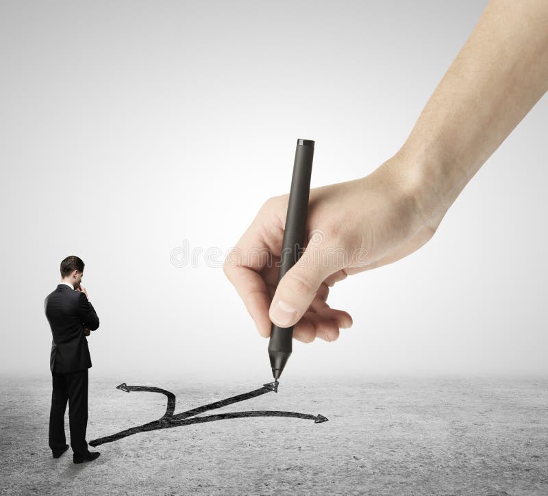 Big hand helps stock photo. Image of businessman, progress - 33488126