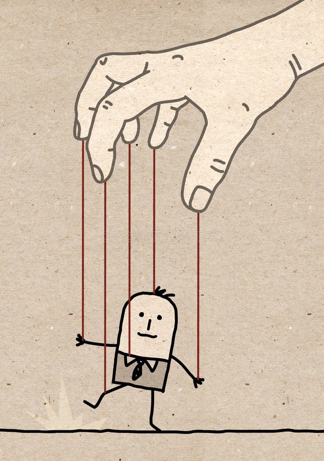 Big hand - puppet stock illustration. Illustration of puppeteer - 74547806