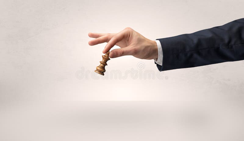 Big Hand Taking His Next Step on Chess Game Stock Photo - Image of ...