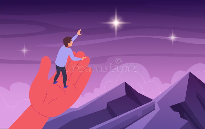 Big Hands. Concept Background with Human Hands Holding Tiny People ...