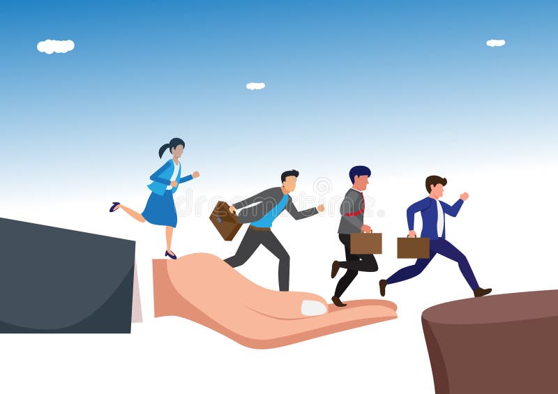 Big Hands Provide Support To Help Solve Problems. Being a Manager`s ...