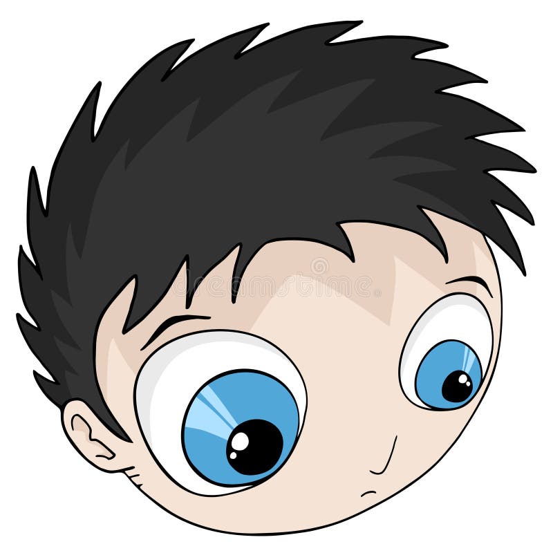 Big head illustration stock vector. Illustration of isolated - 95406514