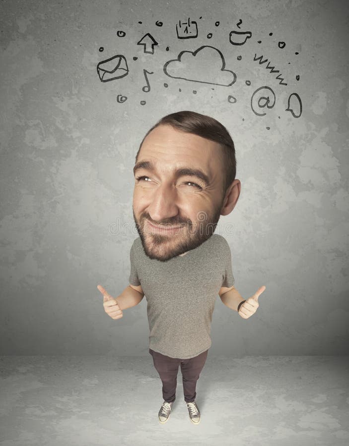 Big Head Person Social Media Marks Stock Photos - Free & Royalty-Free ...