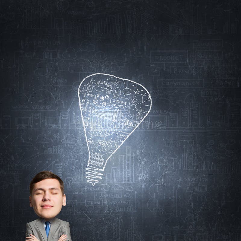 Smart thinking stock illustration. Illustration of idea - 43788949