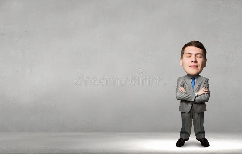 He is big head stock photo. Image of genious, studio - 59321498