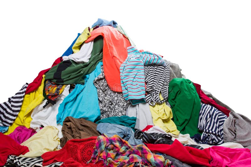 Big Heap of Colorful Clothes Stock Image - Image of colors, purple ...