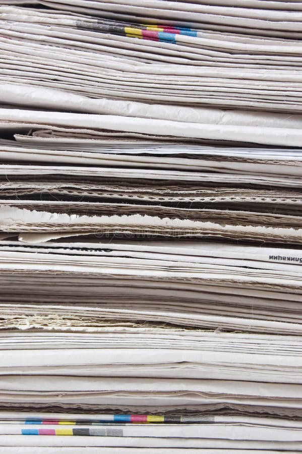 Big Heap Of Fresh Newspapers Close Up Picture. Image: 19362325