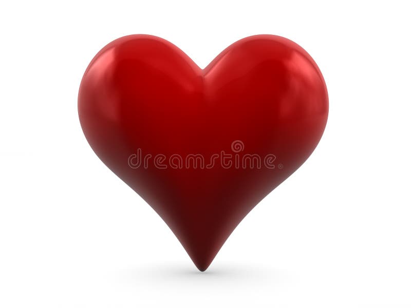 Big heart stock illustration. Illustration of sweet, white - 10066816
