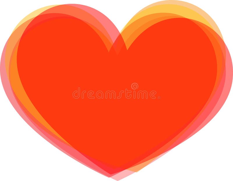 Big heart stock vector. Illustration of decorative, object - 23885627