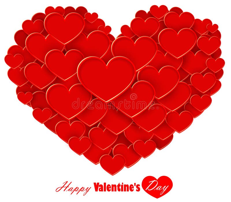 Big Heart stock vector. Illustration of holiday, white - 29106304