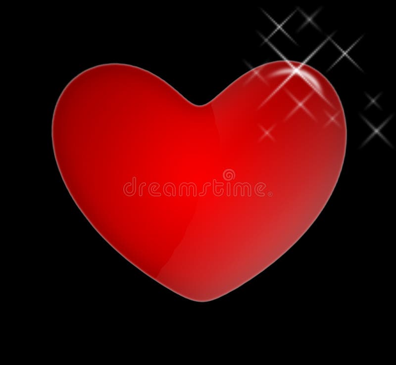 Big heart stock illustration. Illustration of stars, body - 6753537