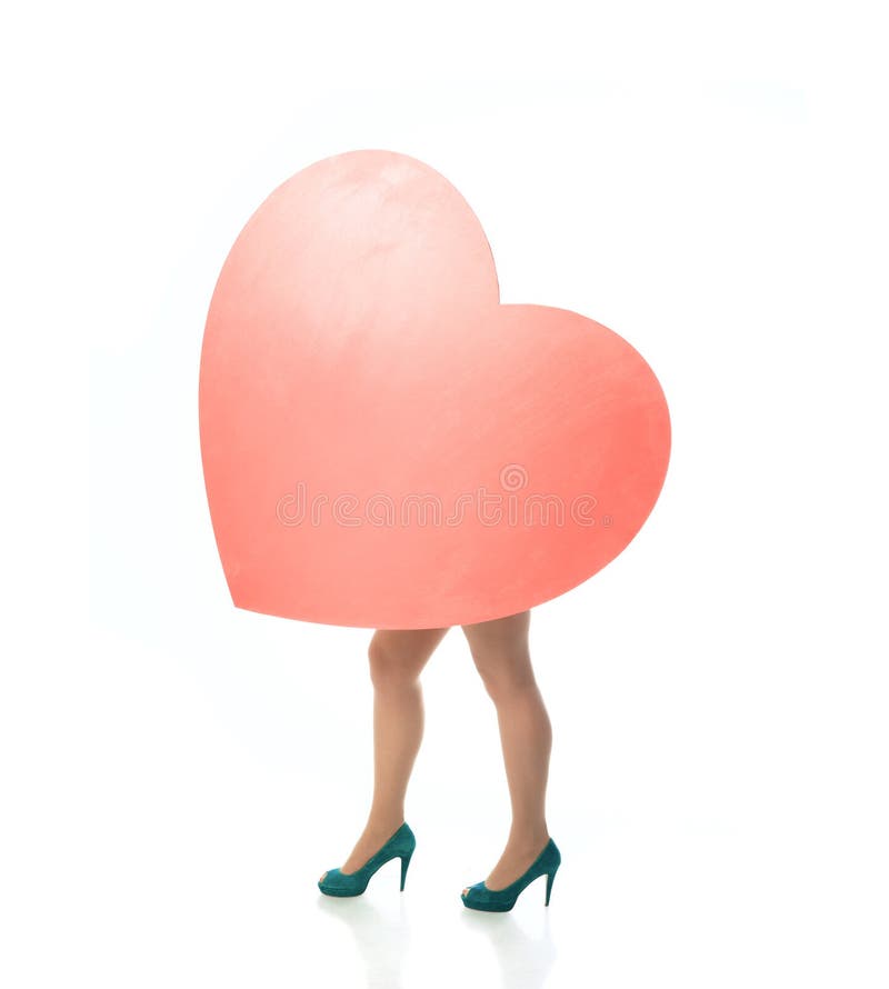 Big heart female legs stock image. Image of sassy, human - 64021221
