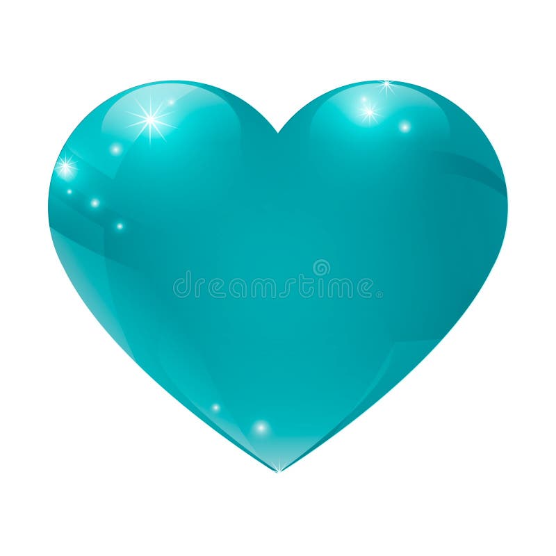 Big Heart Isolated on White Background Vector Illustration Stock Vector ...