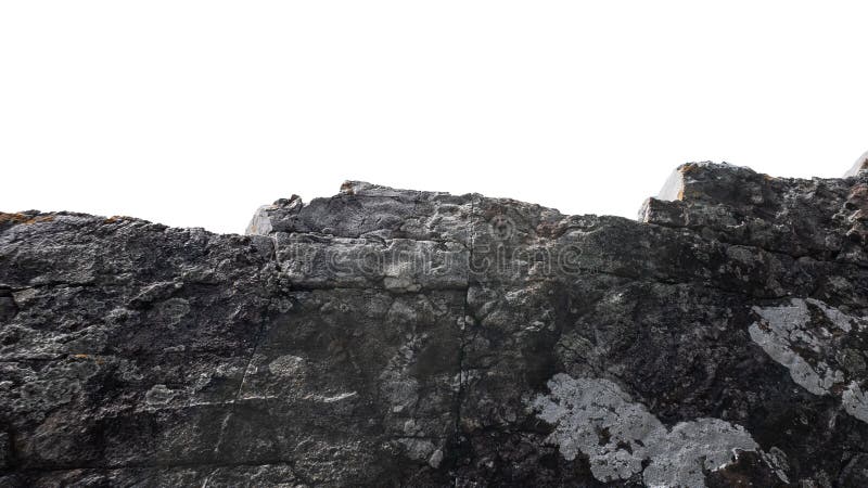 Big Stone Object Nature Mineral Rock of Granite Isolated White ...