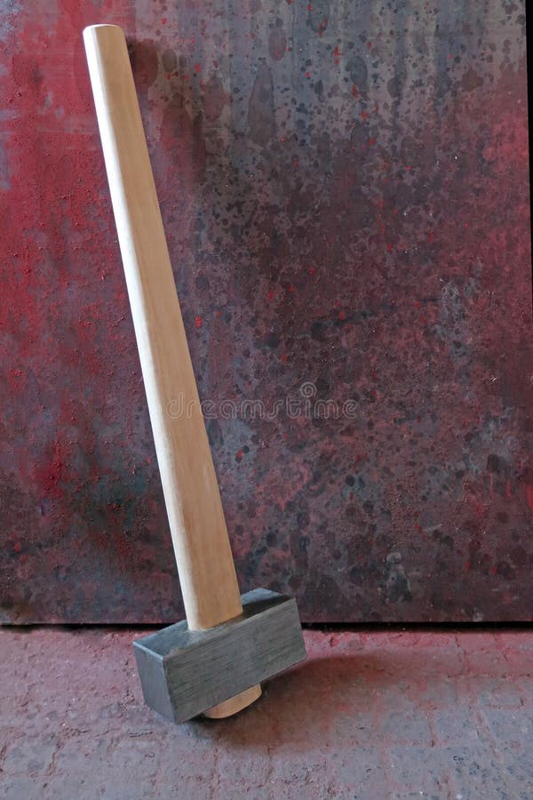 Big Heavy Sledgehammer Isolated on White Background, Professional Tool ...