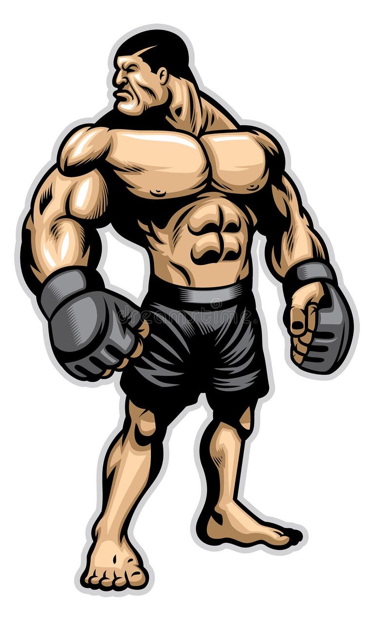 Heavyweight Muscle Fighter Stock Illustrations – 167 Heavyweight Muscle ...