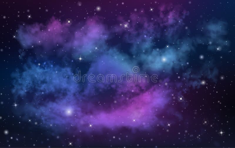 Big High Resolution Deep Space Intergalactic Panorama with Stars ...