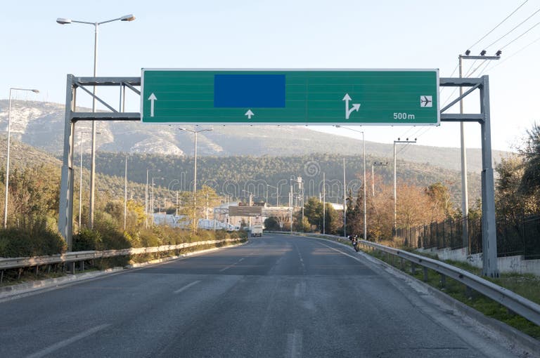 Big highway road sign stock image. Image of guidepost - 82717223