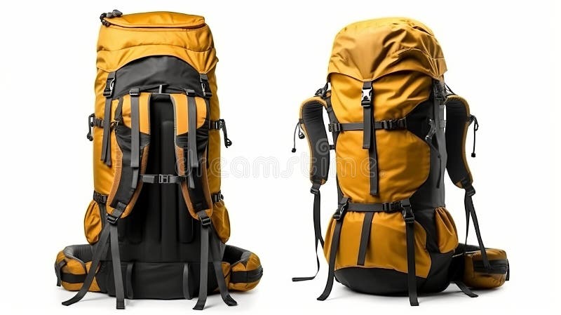 Big Hiking and Trekking Backpack Isolated. Generative AI Stock ...