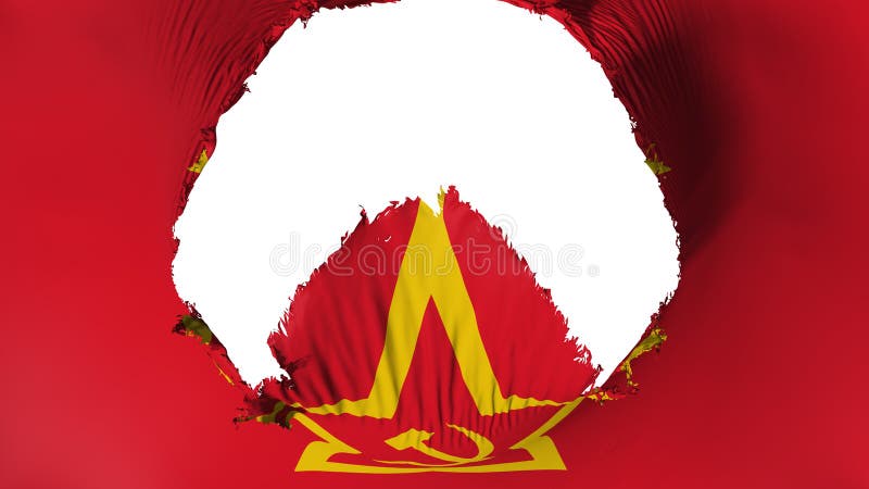 Cracked Soviet Union flag stock illustration. Illustration of holes ...