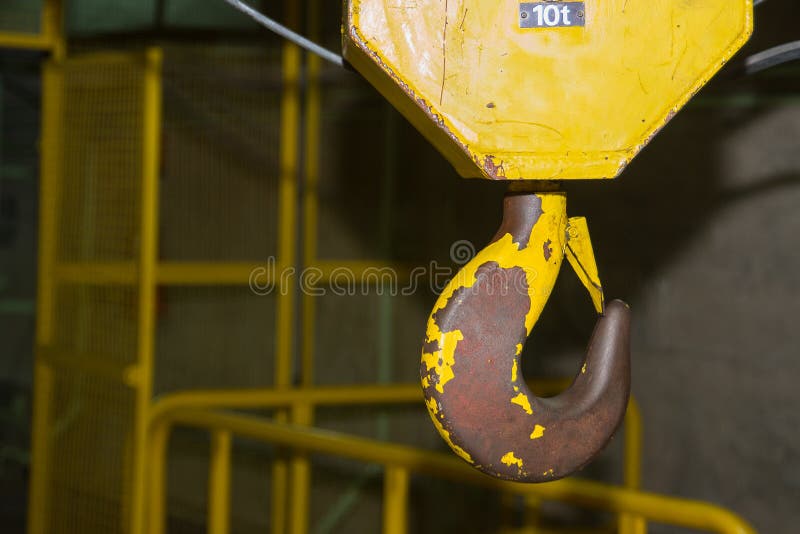 Big hook stock image. Image of connection, heavy, chain - 36636849