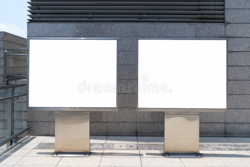 Big Horizontal Poster on Station Stock Image - Image of landscape ...