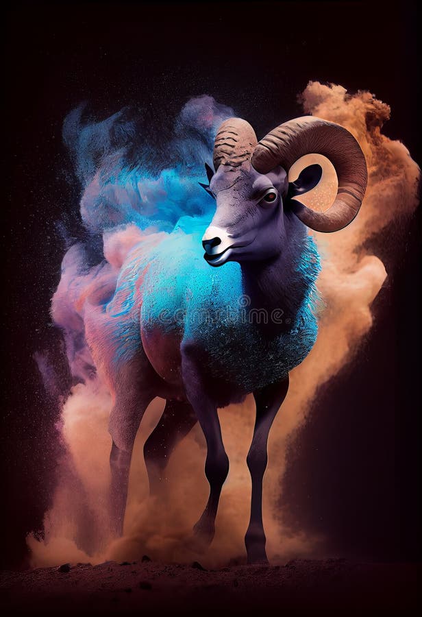 Big Horn Sheep on the Run stock image. Image of speed - 271732247