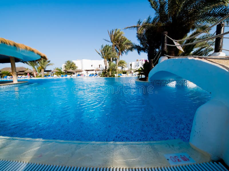 Big Hotel Swimming Pool stock photo. Image of exploration - 5526344