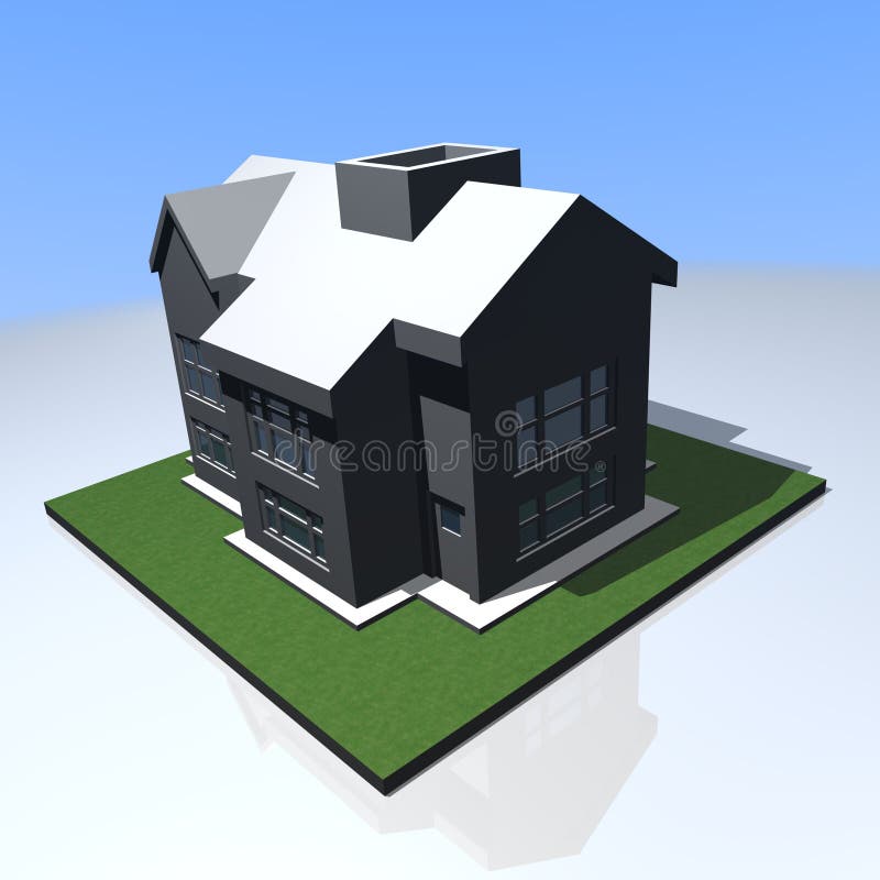 Big house stock illustration. Illustration of cottage - 30592419