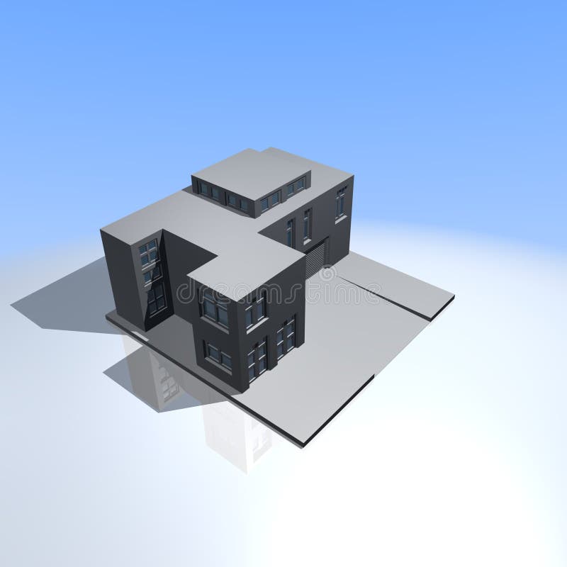 Big house stock illustration. Illustration of single - 30592422