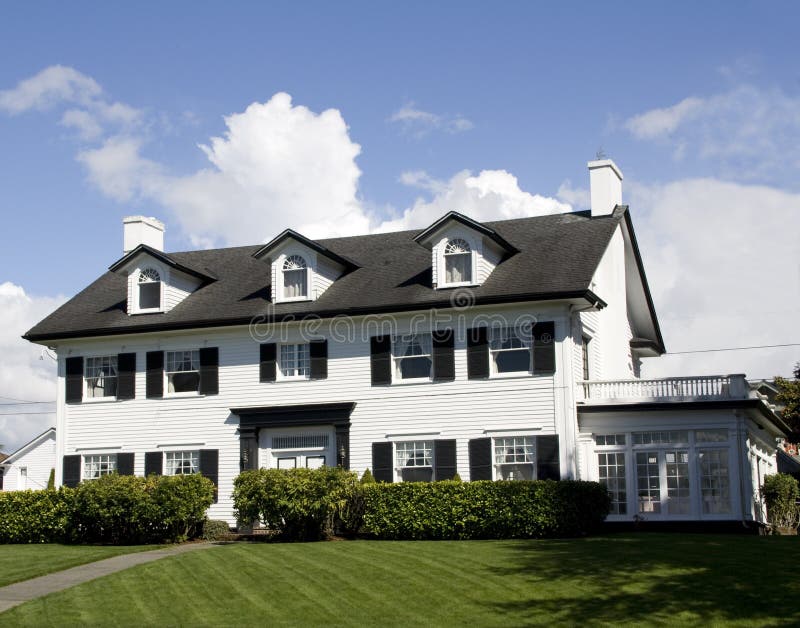 Big House With Elegant Designs Stock Image - Image of moderate, home ...